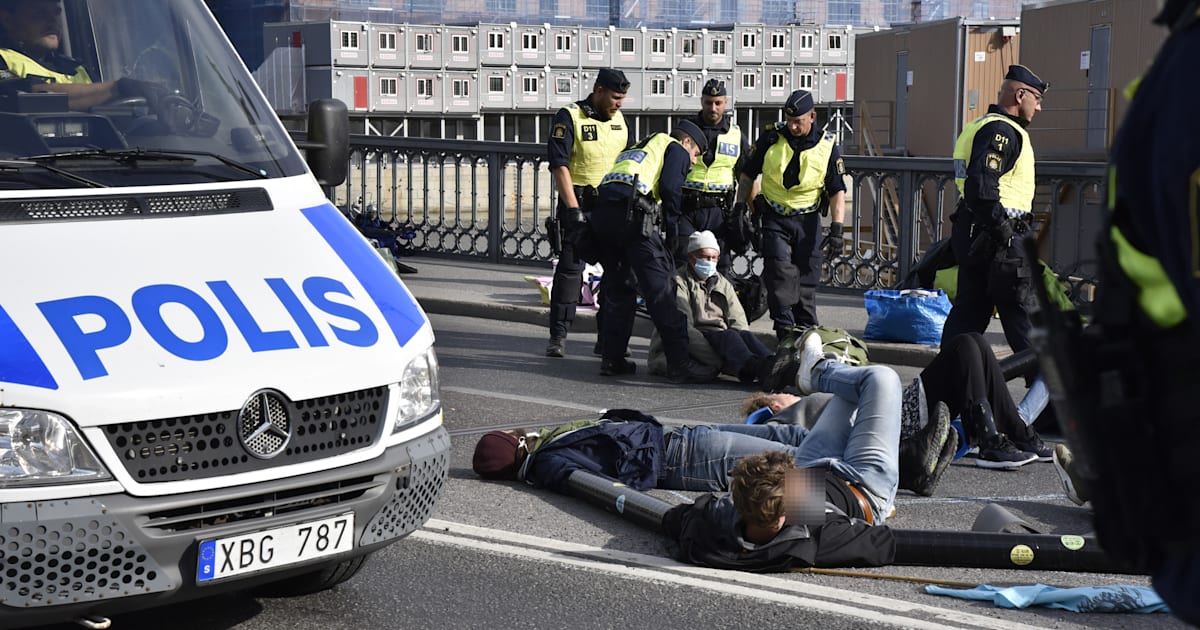 Över 100 misstänkta brott under årets klimataktioner