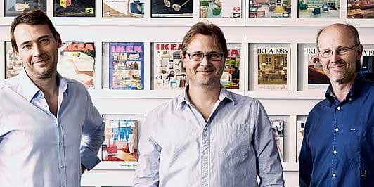 Sönerna: Har lovat att föra Kamprads arv vidare