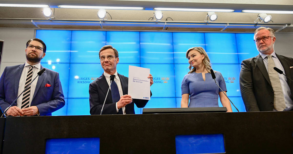 Här är ”Tidöavtalet”: Ny kärnkraft, minskat bistånd och oförändrad a-kassa