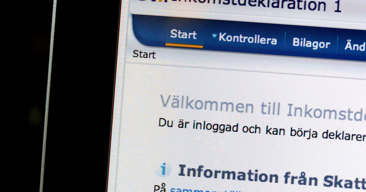 Tekniska problem när deklarationen öppnat