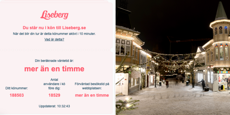 Rusning efter biljetter till Jul på Liseberg