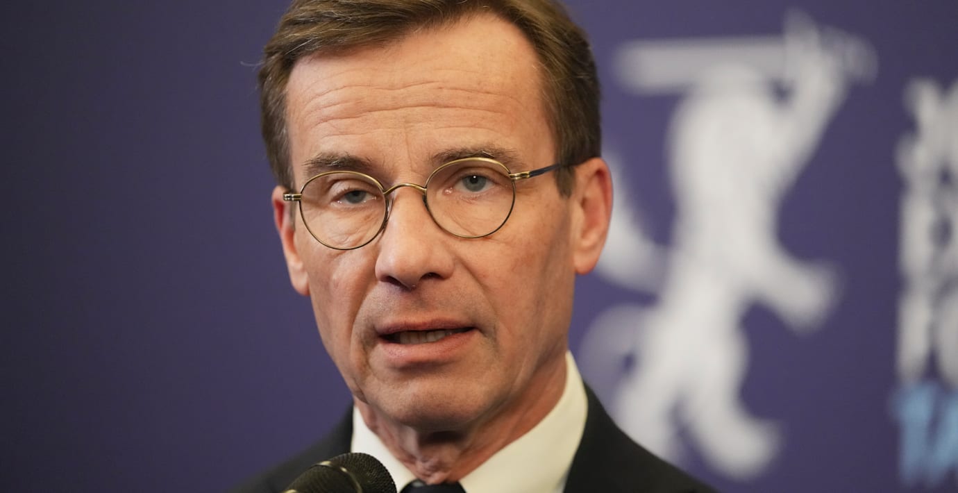 Kristersson: Ta inte USA:s stöd till Ukraina för givet