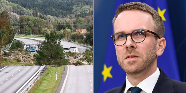 Regeringen ger en miljard till E6 efter raset